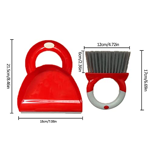 Small Dustpan and Brush Set - Desktop Computer Dust Cleaner Kit,Desk Pet Cleaning Broom for Tabletop, Key Board, Computer, Cat, Dog, Pets Nesting Yuab
