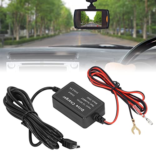 Jopwkuin Dash Cam Hardwire Kit, Lasting Performance Convenient Operation Car Dash Cam Hardwiring Accessory for Mirror Cam(Mini)