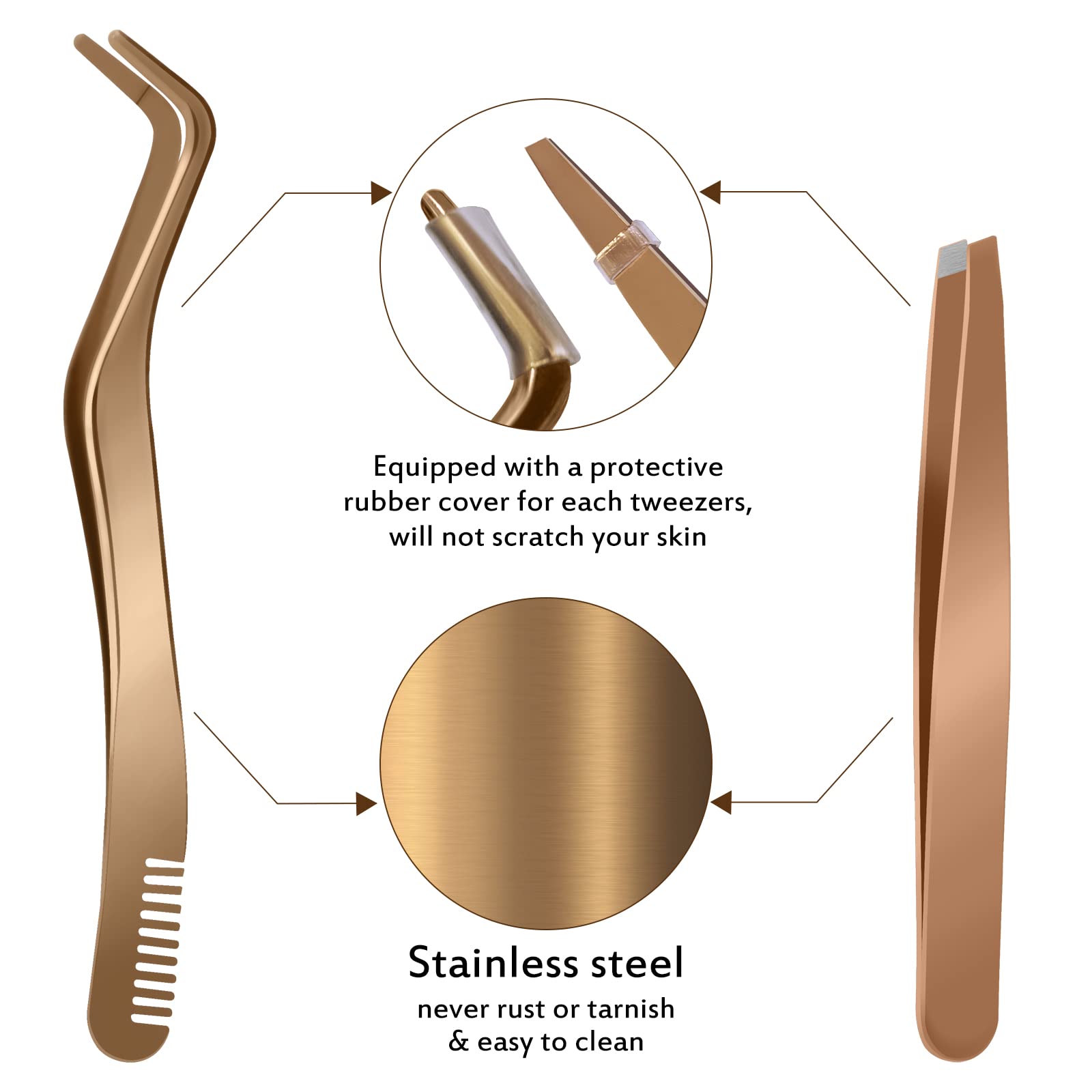 Lash Applicator Tool Eyelash Applicator Tool 2 Pieces for Lash Clusters B&Q Lash Extension Tweezers Gold Eyelash Tweezers DIY Lash Applicator Tweezers Set (Golden,2pcs)