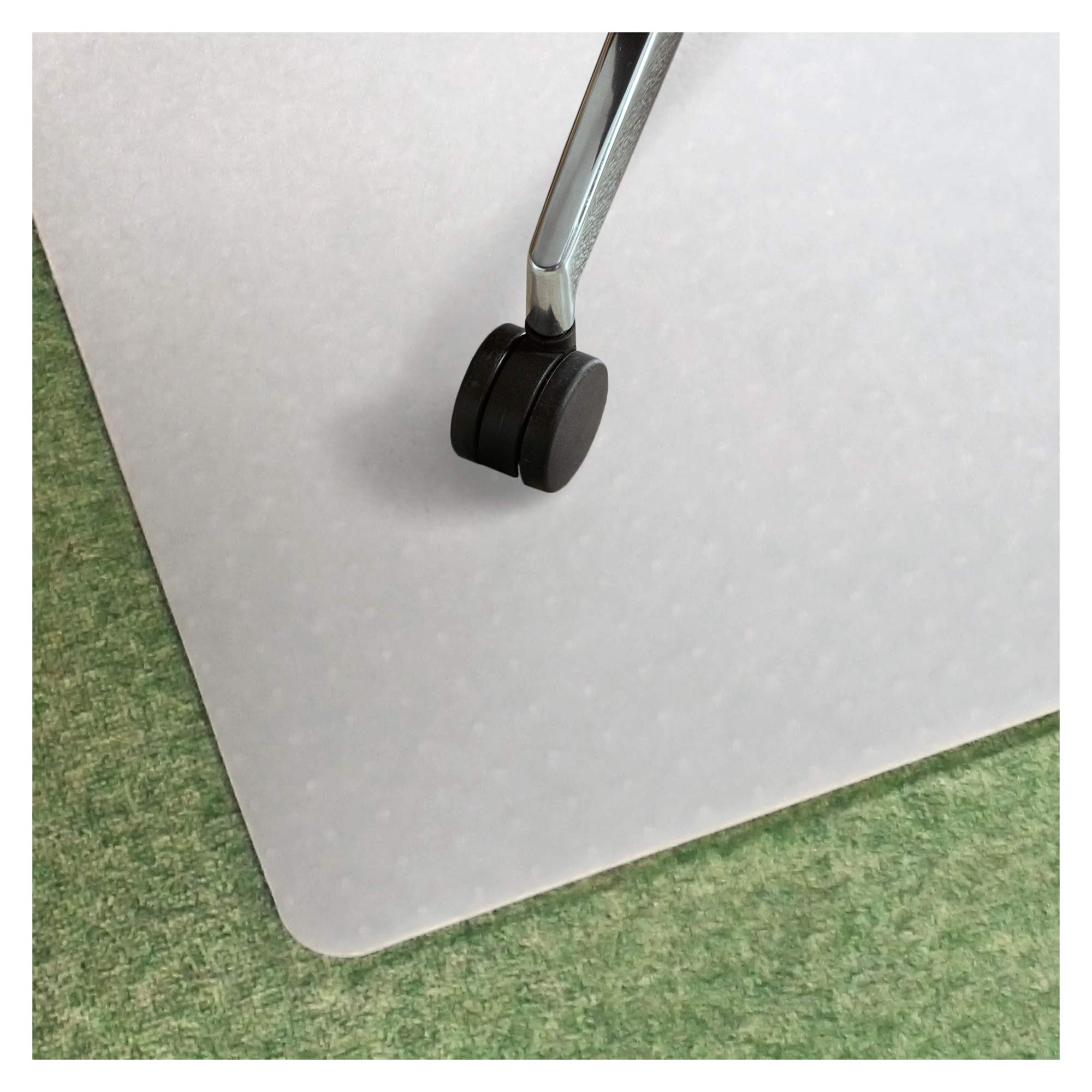 Marvelux Polypropylene Chair Mat for Low Pile Carpets and Carpet Tiles (up to 1/4" Thick), 29β x 46β White Office Carpet Protector, Rectangular, Eco-Friendly, Shipped Flat
