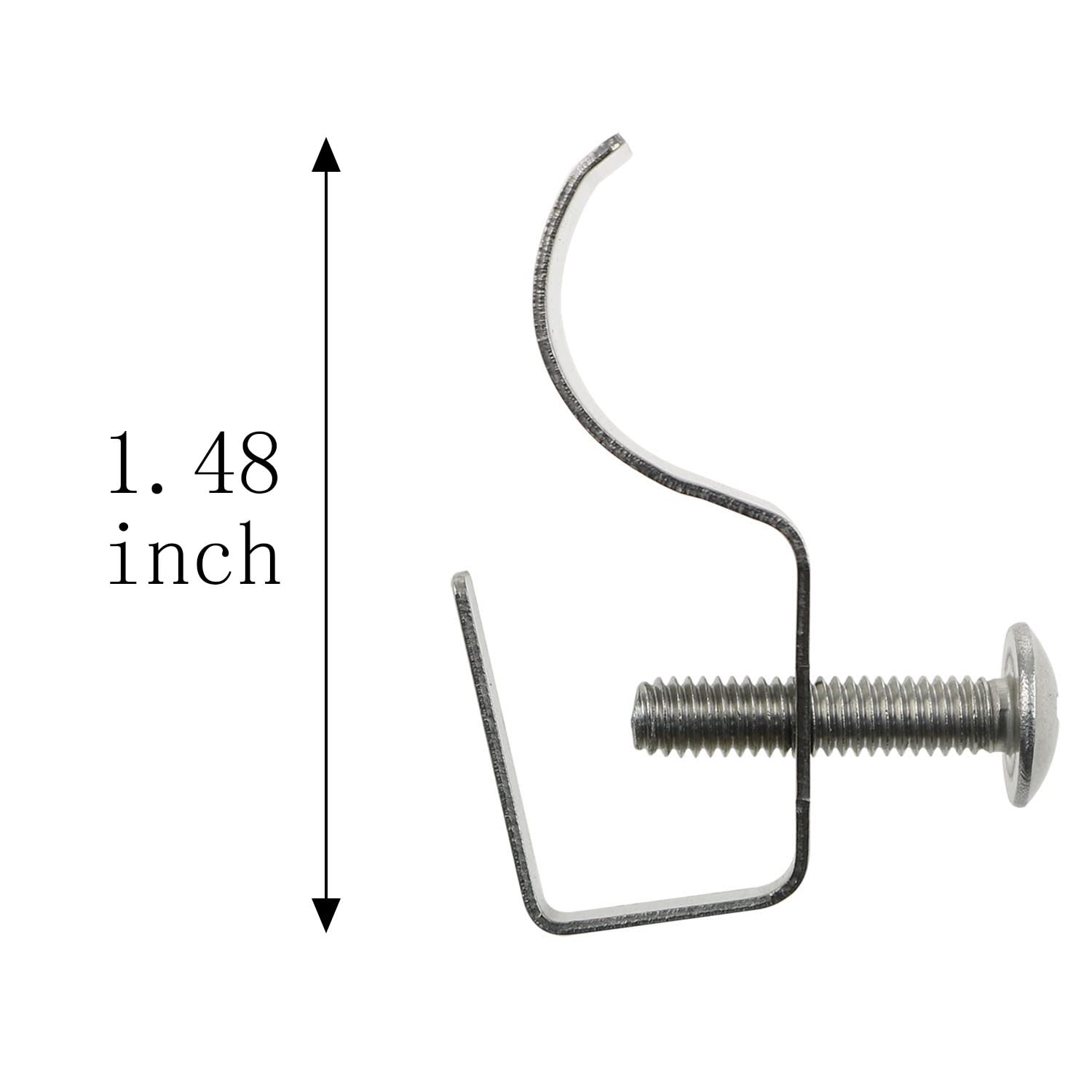 MEETOOT 4pcs Vinyl Siding Clips Hooks Vinyl Siding Hooks No-Hole Needed Outdoor Siding Screws Hanger for Blink Outdoor Camera Mount Home Security Camera