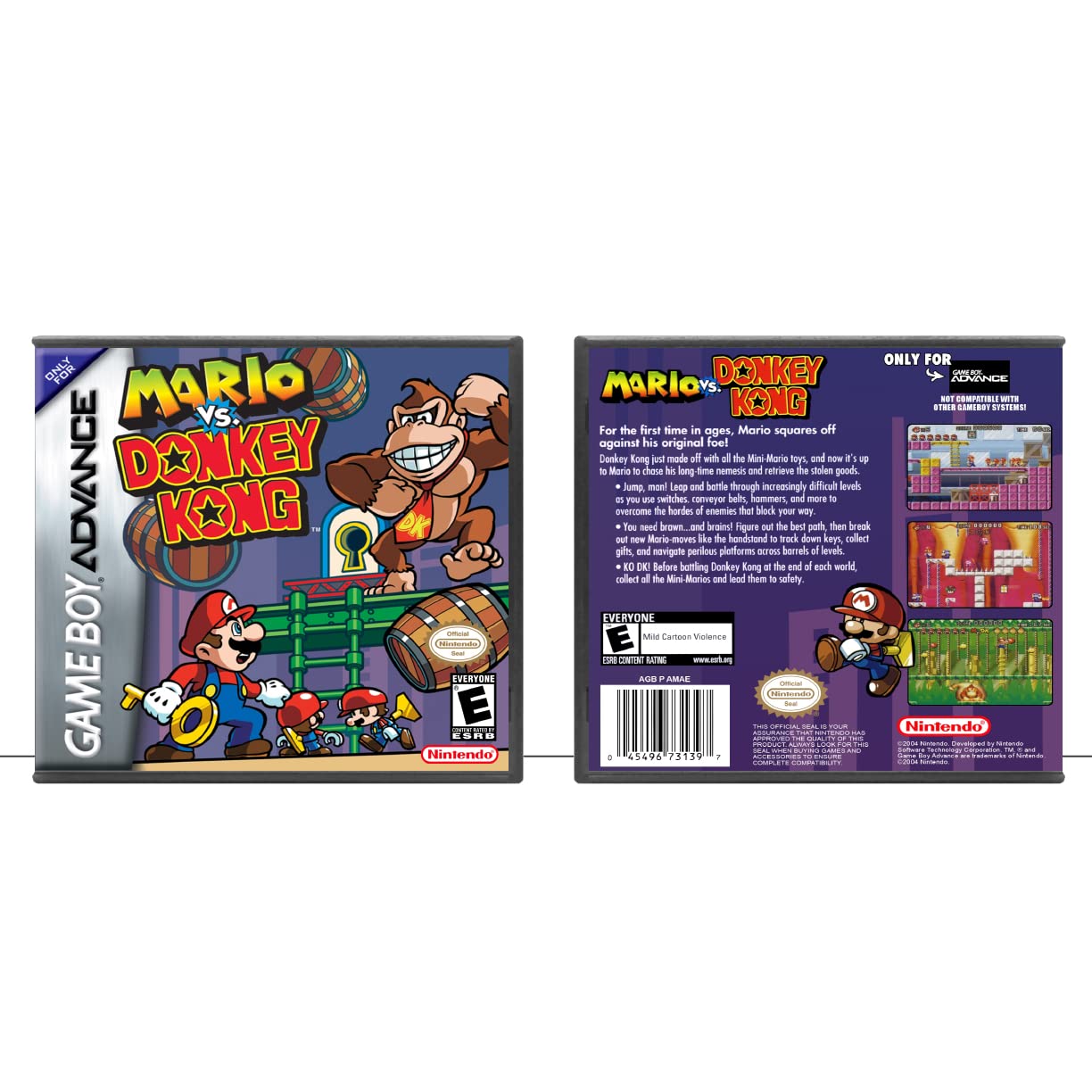 Mario vs. Donkey Kong | (GBA) Game Boy Advance - Game Case Only - No Game