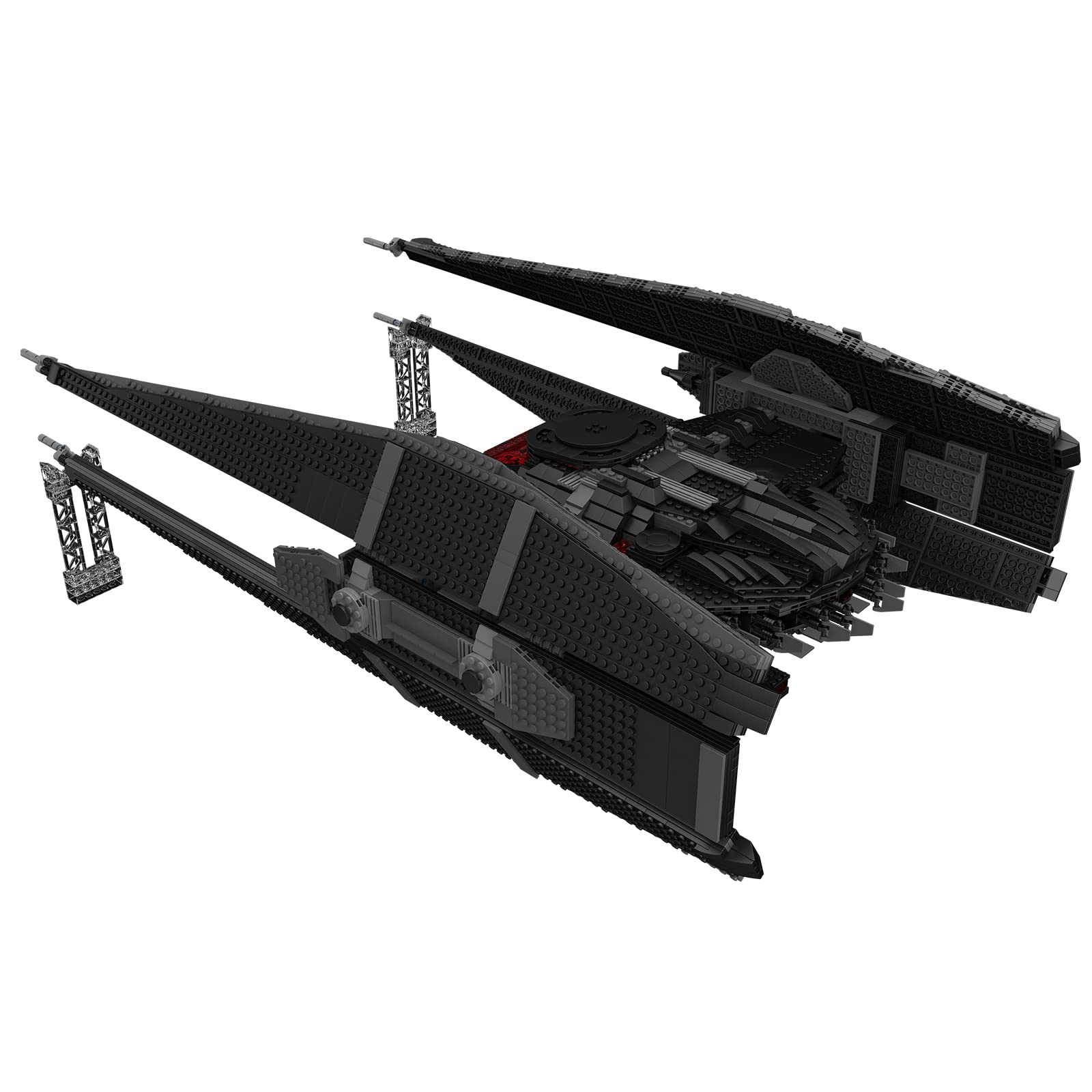 Mould King 21025 Star Plan :UCS Tie Figther Toy Galaxy Empire Interstellar Building Blocks MOC Starship Command Shuttle Space Superiority Fighter Upsilon-Class Defense Kit Adult Gift Set (3758+ PCS)