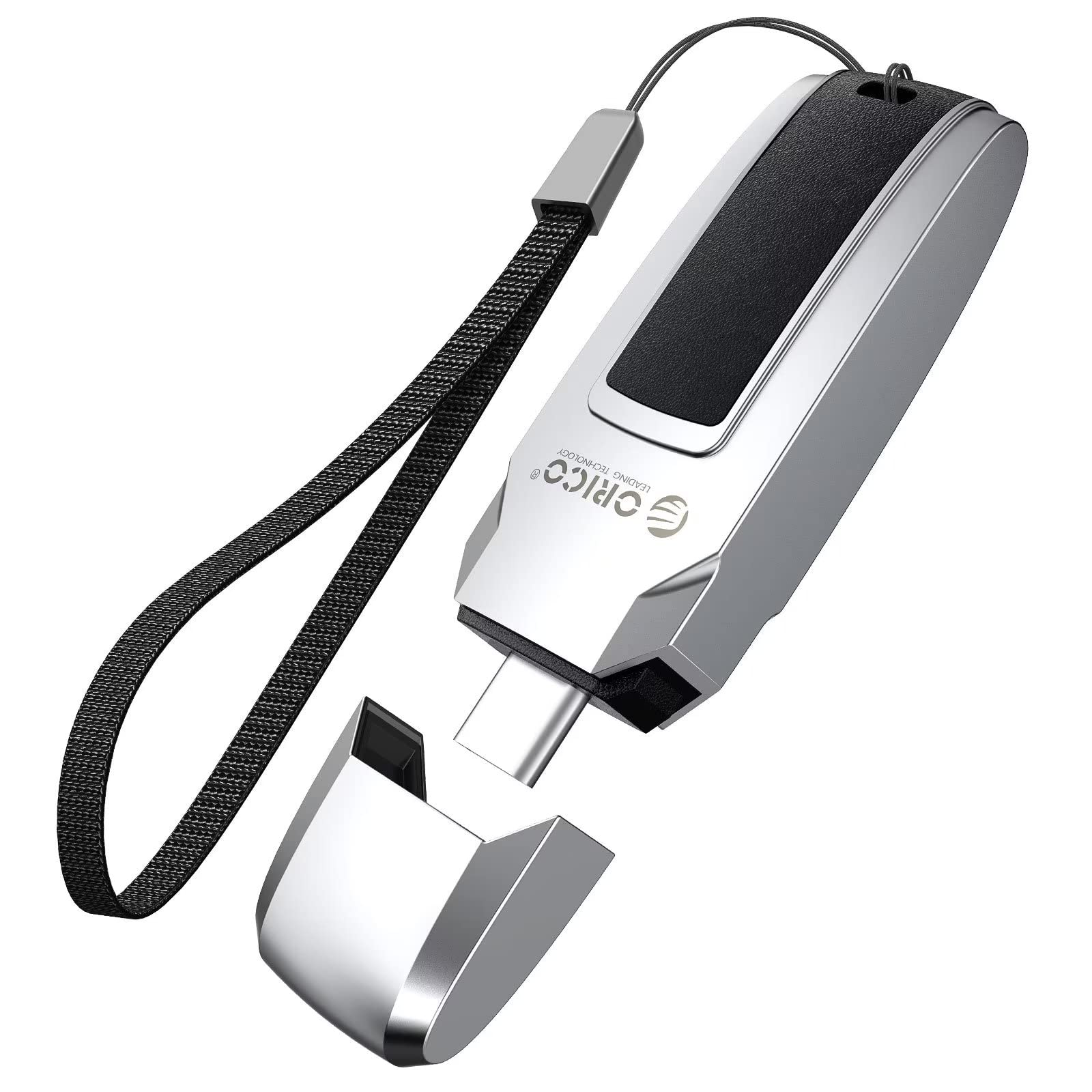 ORICO 405 MB/s Flash Drive 128GB, Memory Stick USB3.2 Reading Thumb Drive with Keychain USB Flash Drive Metal USB Drive Data Storage Compatible with Computer/LaptopοΌUFSDοΌ