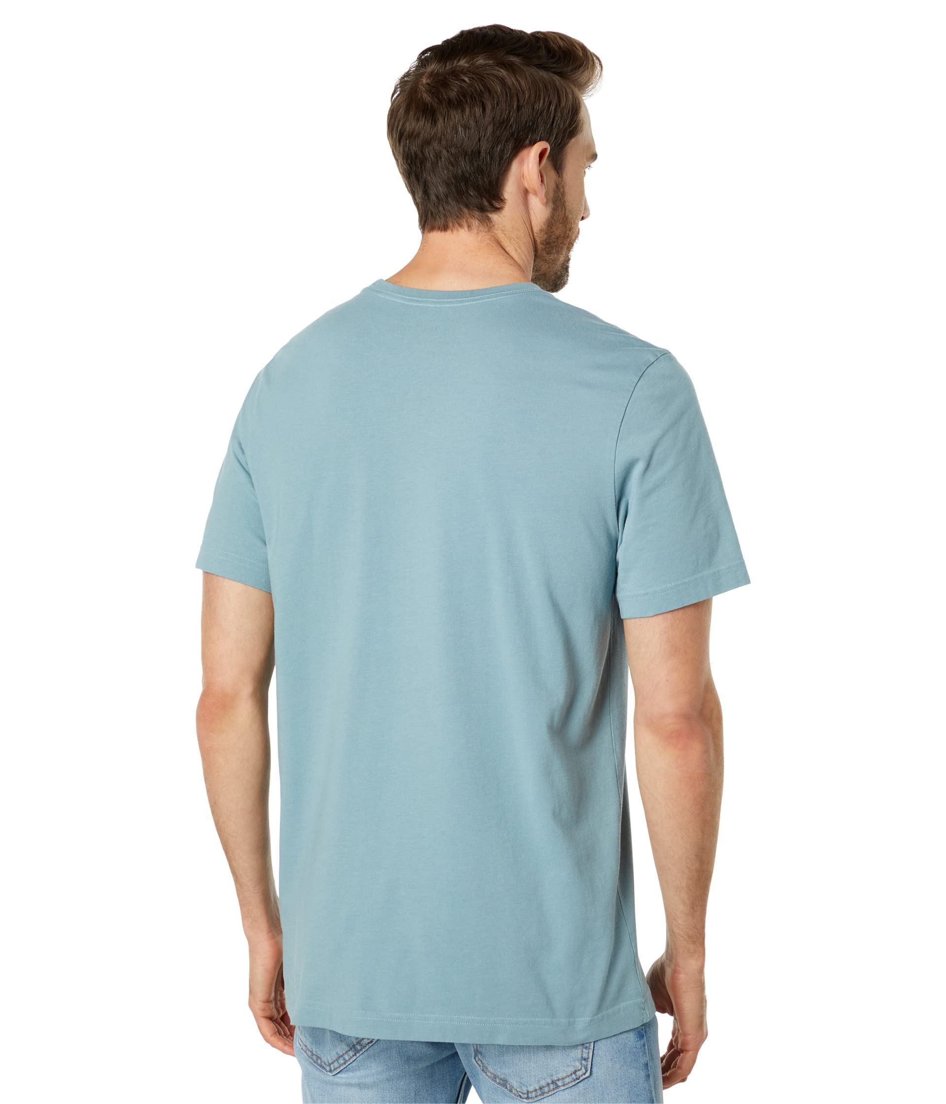 Life is Good. Men's Tie Dye Grateful Dog Crusher Tee, Smoky Blue, Mediuim