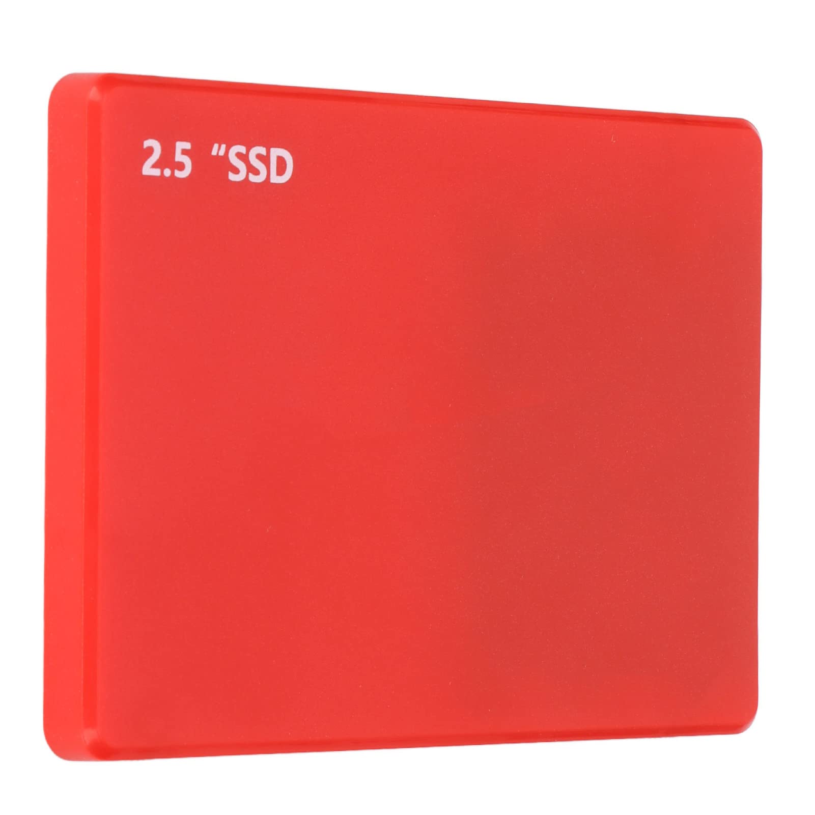 Qinlorgo 2.5 Inch SATAIII Internal SSD, Red 2.5in SSD for Computers for Home for Office 128GB