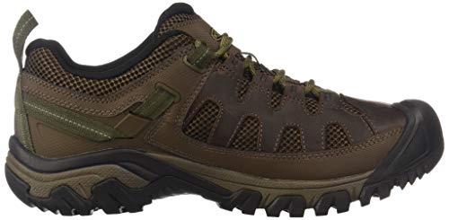 KEEN Men's Targhee Vent Low Height Breathable Hiking Shoes, Cuban/Antique Bronze, 14