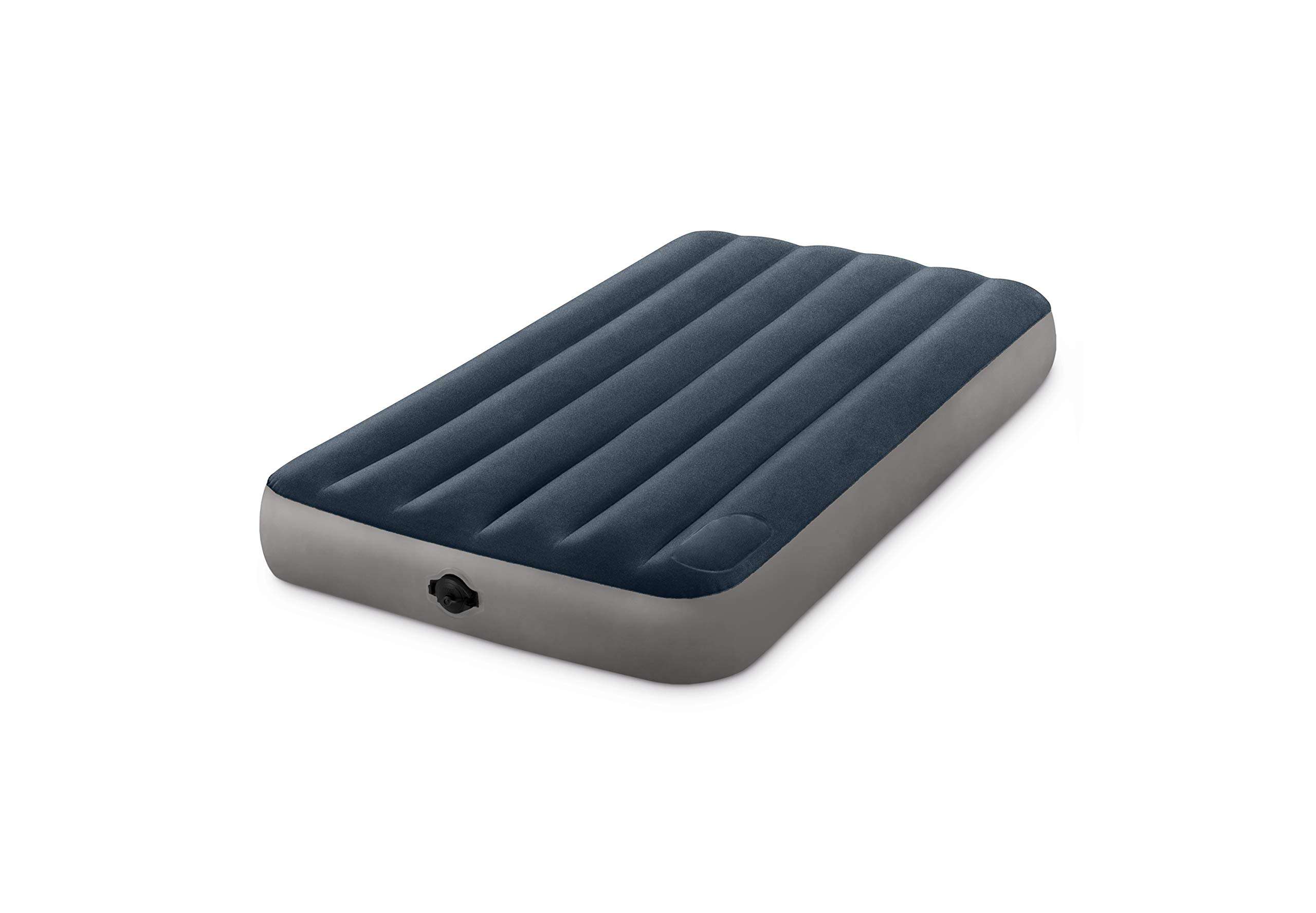 Intex 64781E Dura-Beam Standard Single-High Air Mattress: Fiber-Tech β Twin Size β 2-Step Pump β 10in Bed Height β 300lb Weight Capacity