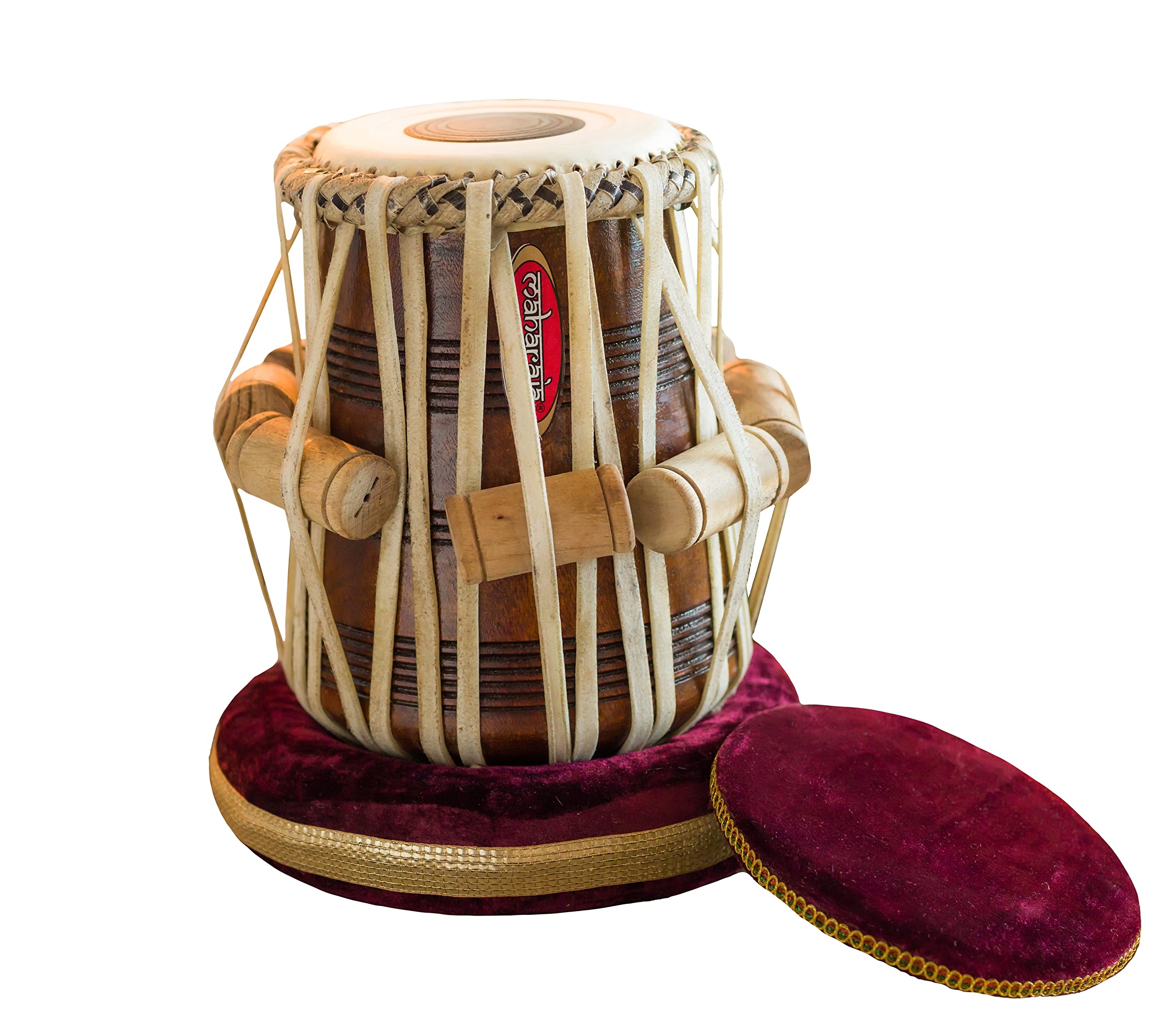 Maharaja Musicals Dayan Tabla, Sheesham Wood, With Gajra, Concert Quality, Tuneable To C Sharp (DY-2)