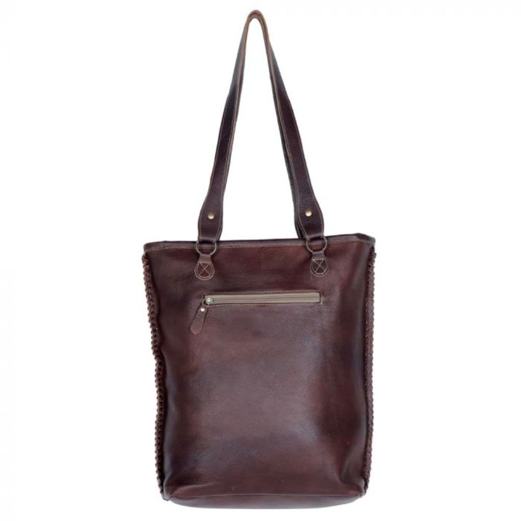 Myra Bag Blue Ripples Leather & Hairon Bag S-3365