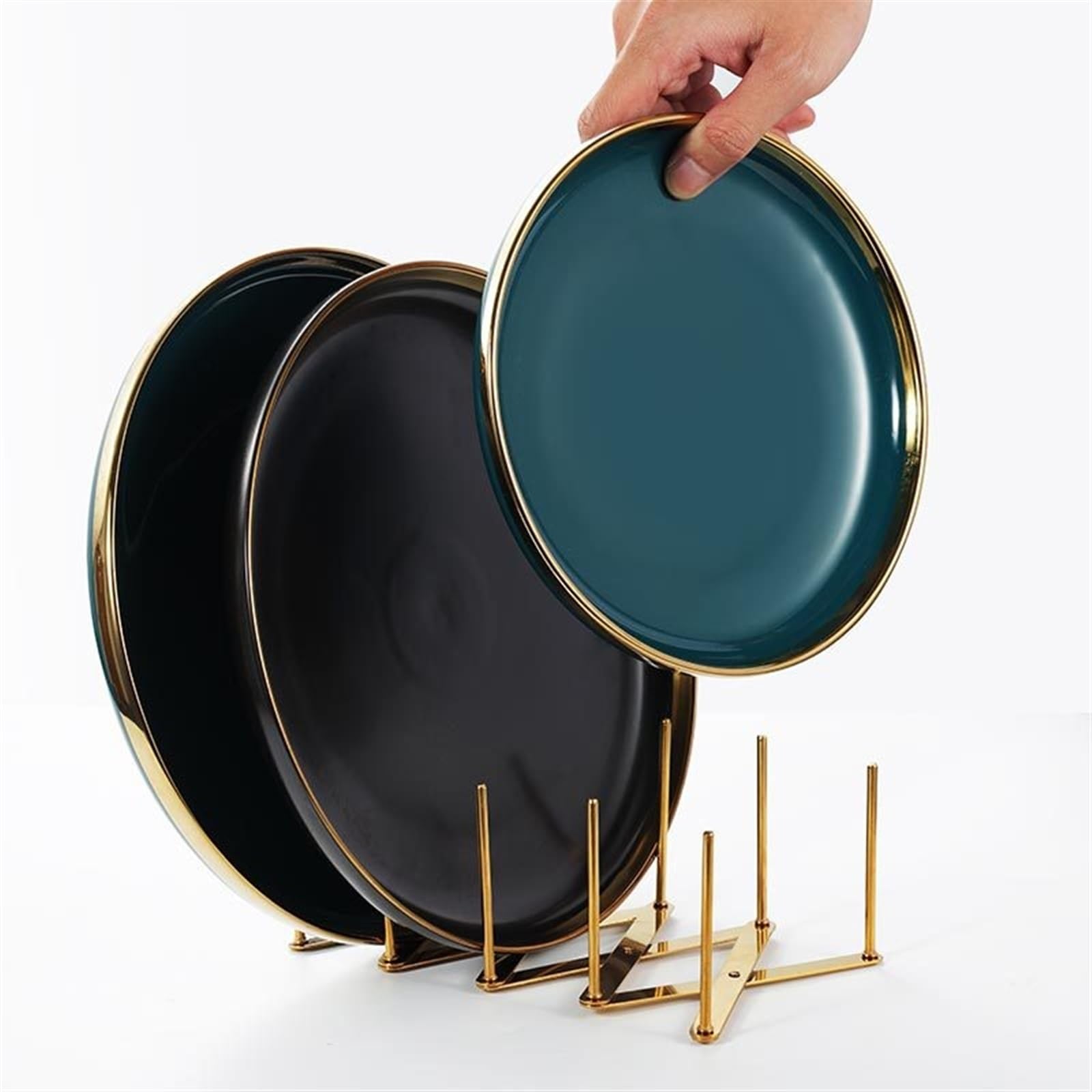ICOMPY Lid Organizer for Cabinet Kitchen Organizer Pot Lid Rack Stainless Steel Cook Dish Holder Extended Shelf Cooking Plate Tray Pan Cover Stand