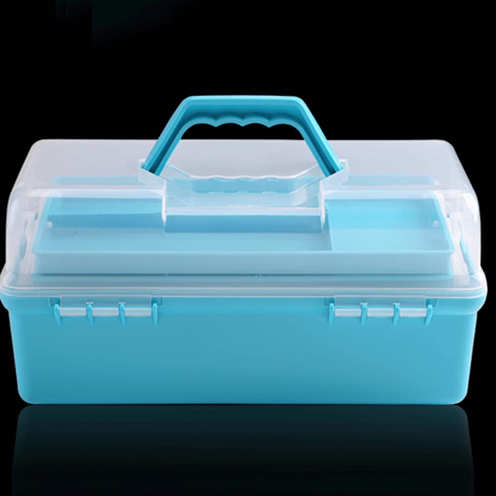 LMMDDP Fishing Gear Accessories Storage Box Portable Box Multifunctional Plastic Three-layer Fishing Tool Box Storage Box