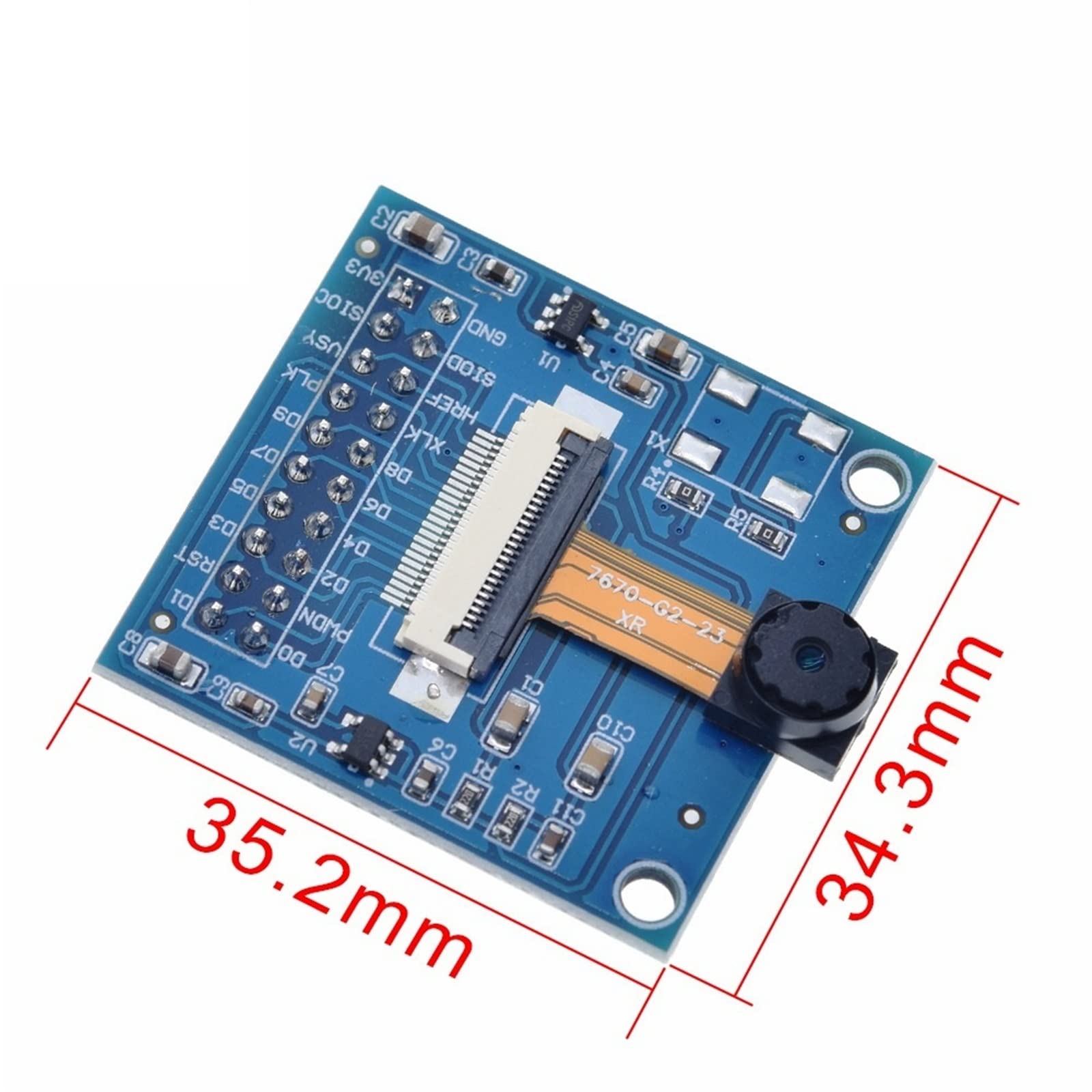 PIKIS 1PCS OV7670 Module with Adapter Board Contains The Camera Integrated Circuits Board