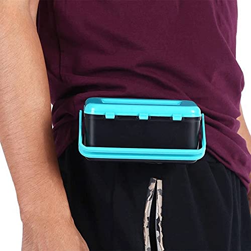 LMMDDP Portable and Durable Plastic Fishing Tackle Box Portable Fishing Bait Storage Box
