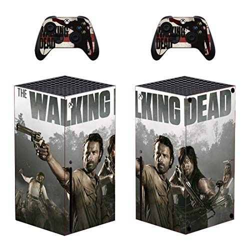 KAJAL MANI X-box-One-Series X Console Vinyl Skin Decal Stickers for X-box-One-Series X Controller Skin Zombie Walking