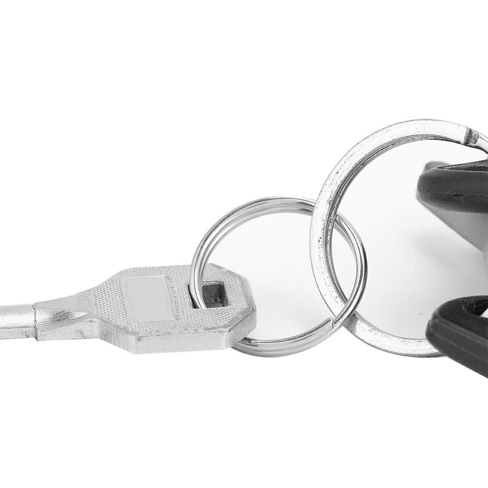 Key Chain Rings, Stainless Steel Small Key Rings, Portable 10Pcs Compact Size Outdoor Use Diving Use for Organizing Keys