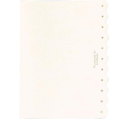 Lab Clip 2401KFR-WH Notebook, Begins in January 2024, B6, Weekly Block, Ruffle, White,