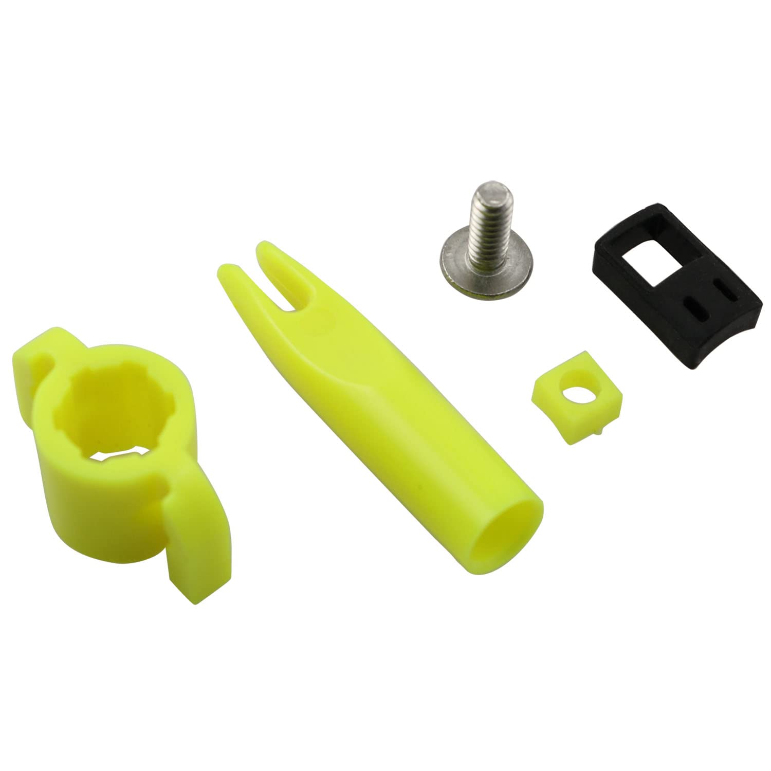 LQ Industrial Bowfishing Arrows Safety Slide 3Set 8mm Plastic Yellow Hunting Bowfishing Safety Slides Kits