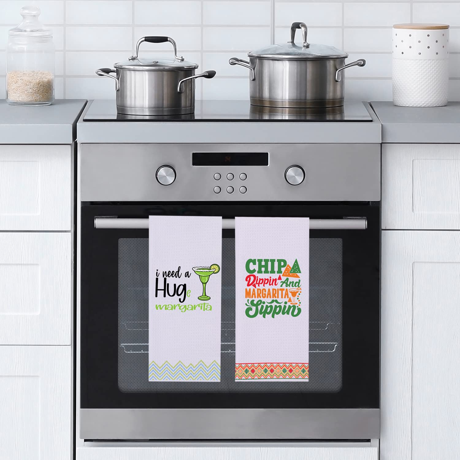 LXOMILL Margarita Funny Kitchen Towels, Margarita Taco Lovers Gifts, I Need A Huge Margarita, Cute Hostess, House Warming Gift