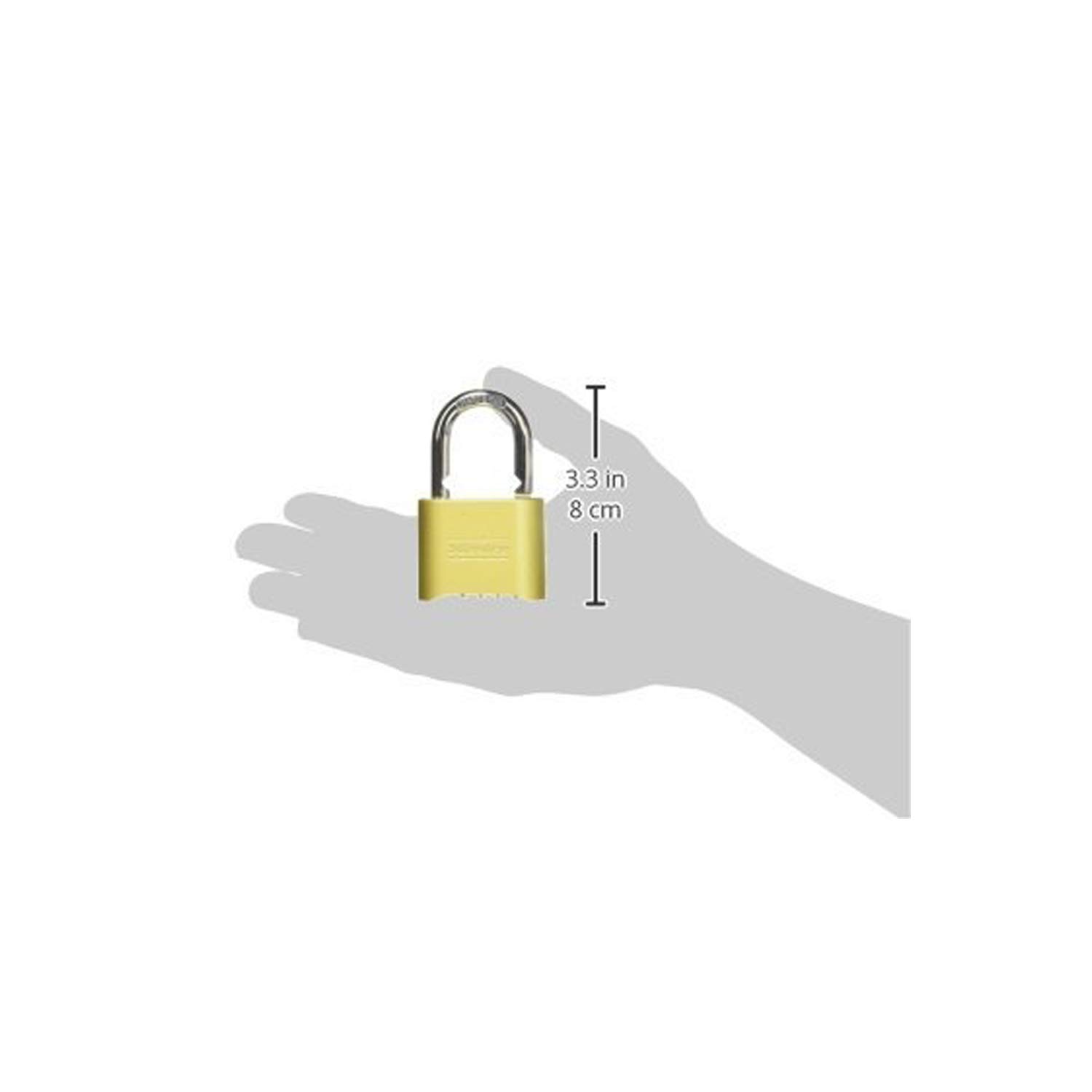 Master Lock 175 Set Your Own Combination Padlock, Brass Finish