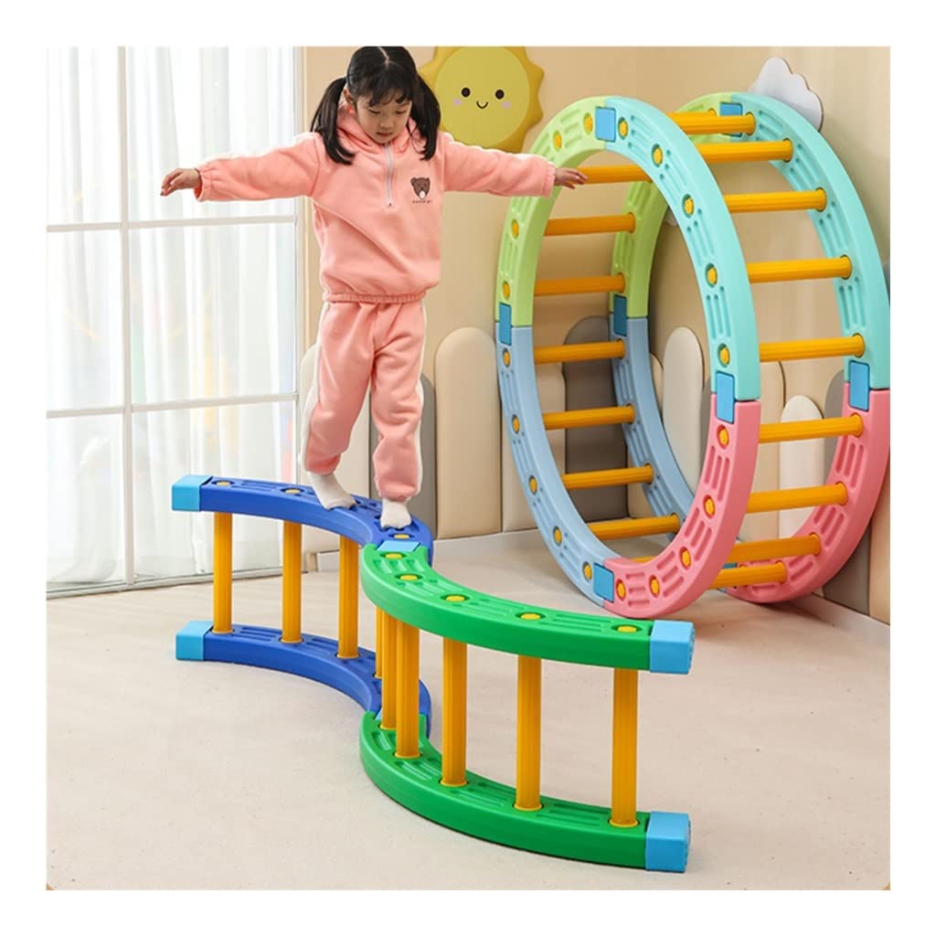 Plastic Jungle Gym Combination, Obstacle Course Activity Center for Home/School, Birthday Gifts for Boys and Girls