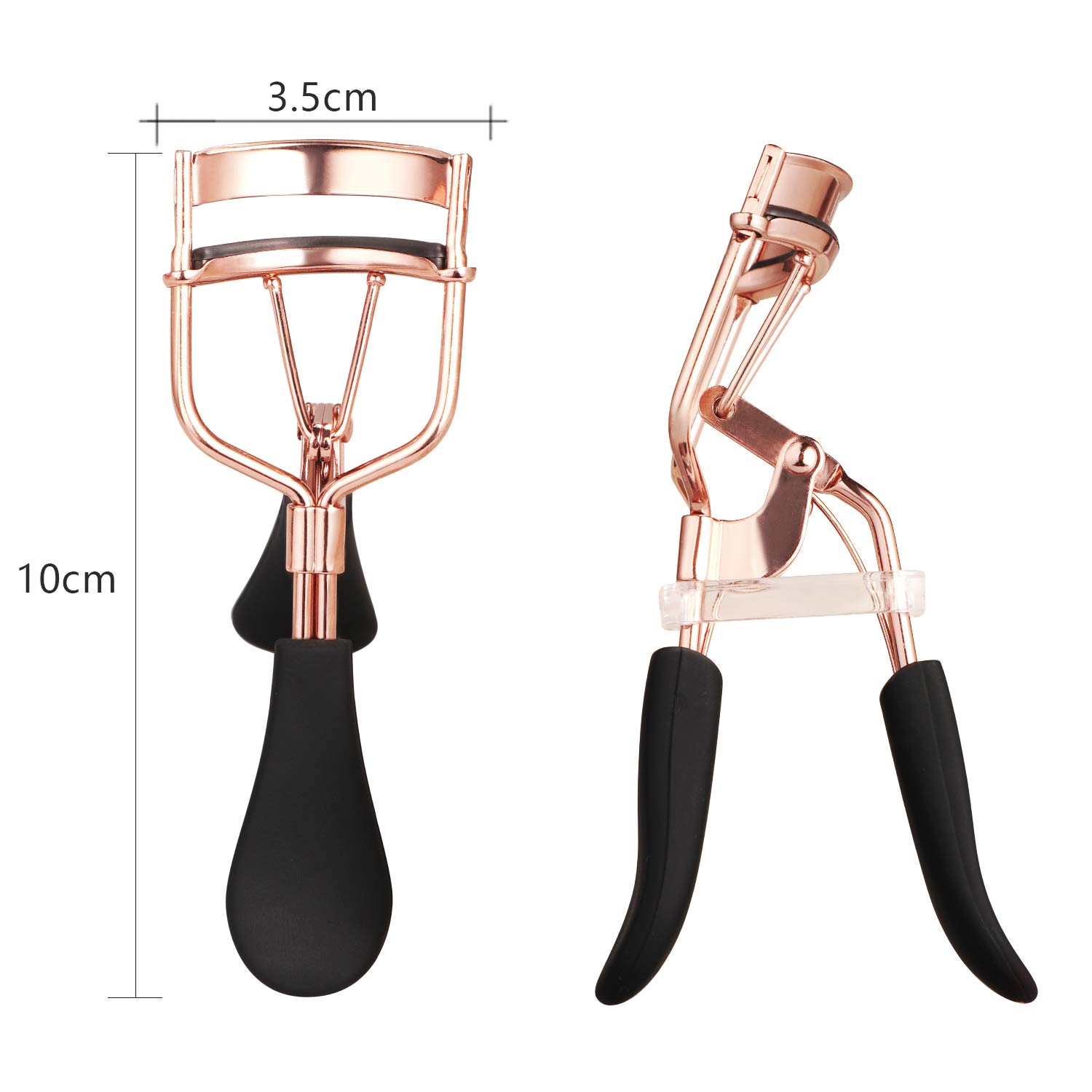 JDO Eyelash Curler with 10 Refill Pads & Spring Loaded for No Pinching or Pulling and Perfect for Those with Straight Flat Lashes Wanting Dramatic Long Lasting Seamless Curls