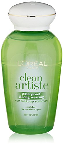 L'Oreal Paris Clean Artiste - Eye Makeup Remover - Waterproof & Long Wearing - Net Wt. 4.0 FL OZ (118 mL) Per Bottle - Pack of 2 Bottles