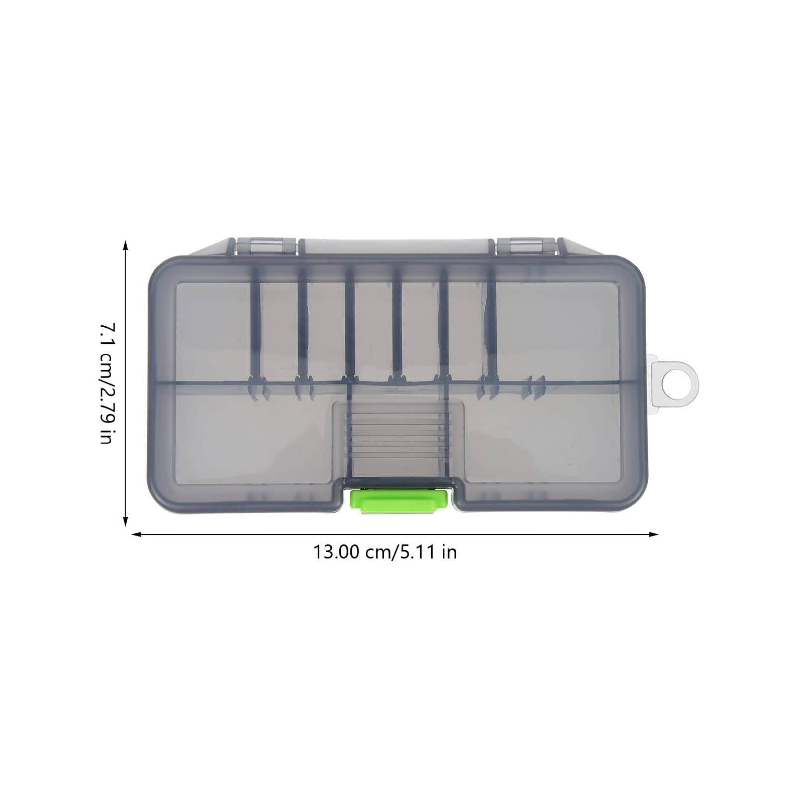 LIOOBO Tackle Storage Trays Clear Container Tackle Storage Box 2Pcs Double Sided Box Storage Tackles Box Portable Tools Organizer Small Tackle Box Divided Storage Organizer