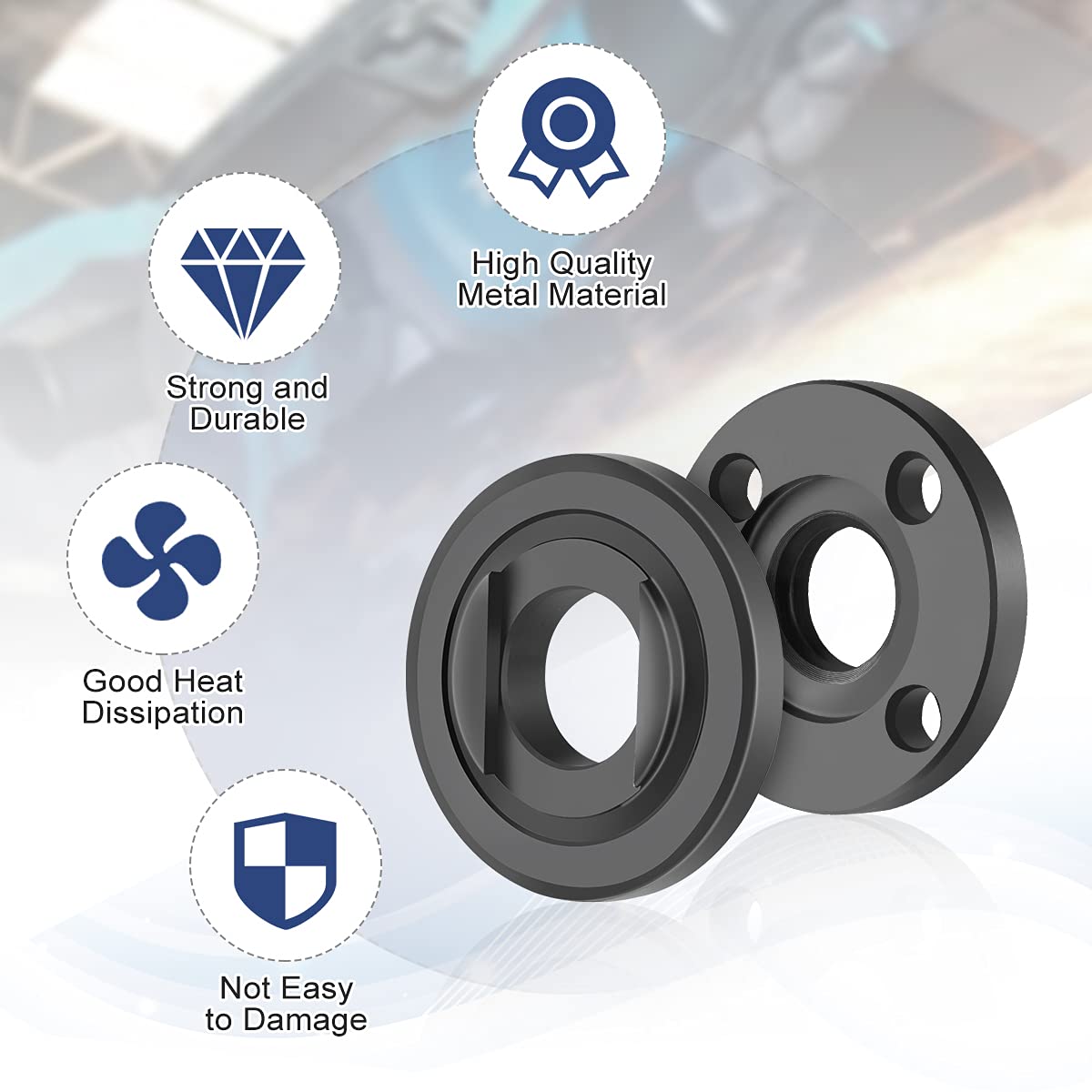 Lenink Wrench Grinder Shaft Nut 5/8-11 7Pcs, Angle Grinder Wrench with Angle Grinder Flange Nuts Compatible with Dewalt Milwaukee Makita Black & Decker Bosch Ryobi