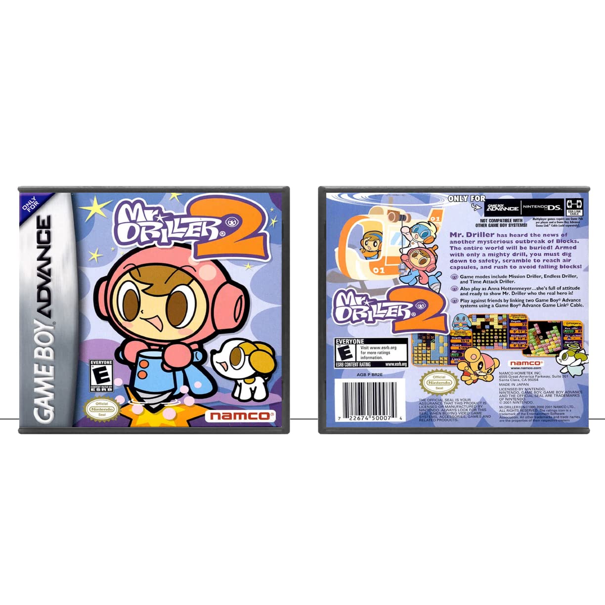 Mr Driller 2 | (GBA) Game Boy Advance - Game Case Only - No Game
