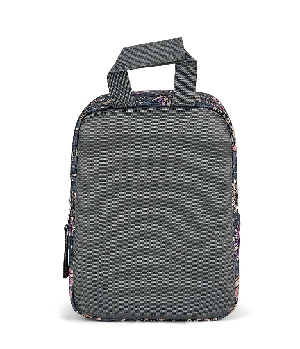 JanSport Big Break Insulated Lunch Bag - Small Soft-Sided Cooler Ideal for Class, Work, or Meal Prep, Boho Floral Graphite Grey