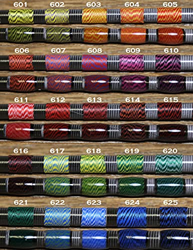 HITENA Rod Wrapping Thread - Zebra (Jasper) Winding Thread. Available in Size D (100yd)