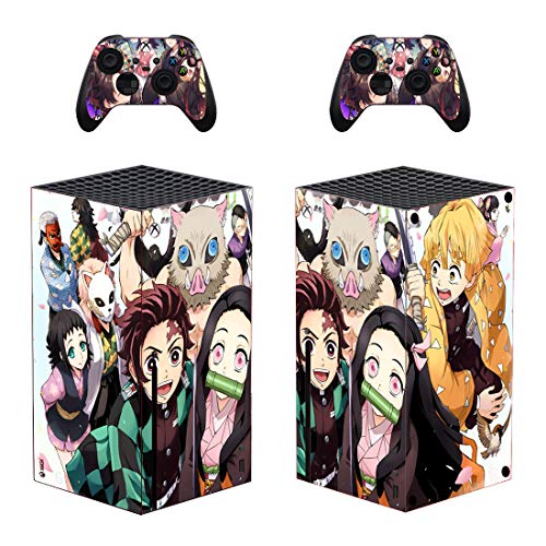 KAJAL MANI X-box-One-Series X Skin Set Killer Evil HD Printing Faceplate Protective for Console, Controller Skin Decal