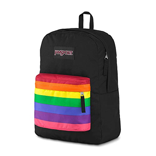 JanSport High Stakes Backpack - Fun Pack Filled With Personality | Rainbow Dreams