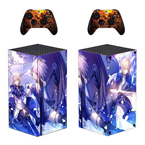 KAJAL MANI Vinyl Skin Sticker Decal Wrap for X-box-One-Series X Console Skin Set Stay Night