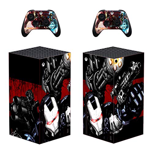 KAJAL MANI X-box-One-Series X Skin Set HD Printing Faceplate Protective for Console, Controller Skin Decal Billionaire Hero