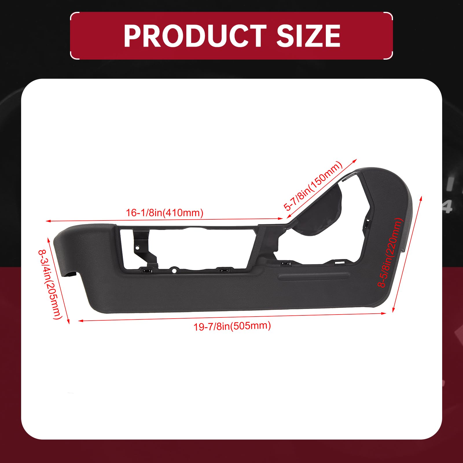 JMTAAT Driver Side Left Power Seat Valence Panel Cover Compatible With 2009-2014 Ford F150 Direct Replacement for 9L3Z-1662187-EA & F761