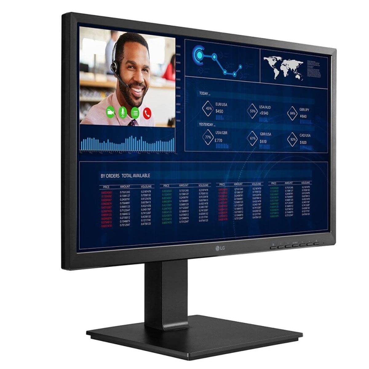 LG 24CN650N-6N 24β FHD IPS TAA All-in-One Thin Client with Quad-core Processor, Built-in FHD Webcam & Speaker