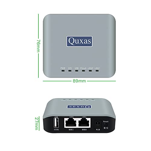 Quxas 2.4G Wireless Network Print Server,1 Port USB Print Server(LP-N110W)