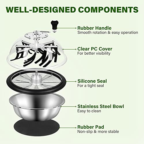 iPower Bud Trimmer Leaf Bowl Machine 19 inch with Electric Spinner Automatic Twisted Spin, Sharp Stainless Steel Blades, Adjust Speed and Direction, Scissors Included for Hydroponics