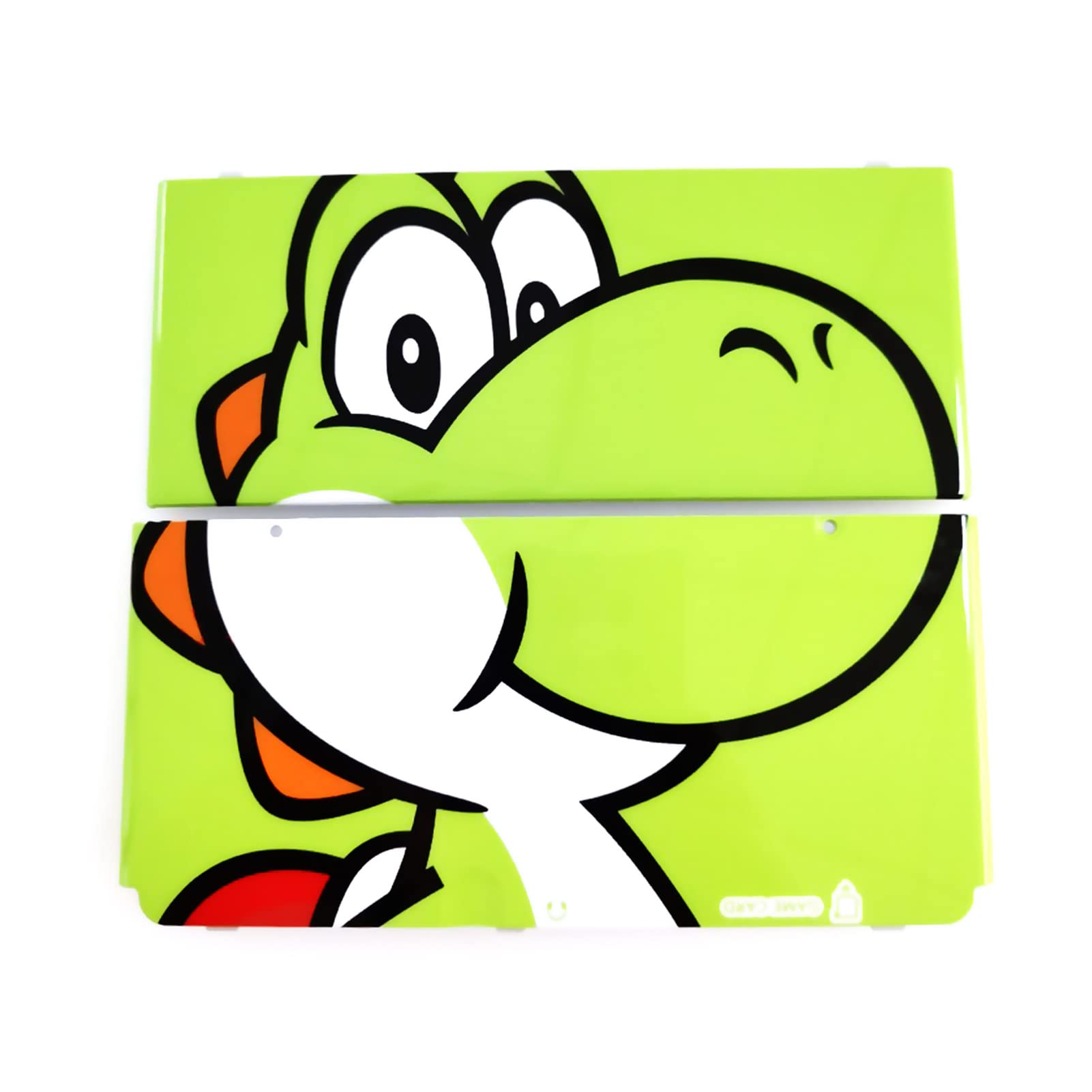 New for New 3DS Cover Plates Faceplates Green Replacement Orginal, for Nintendo New3DS Handheld Game Console, for Yoshi Edition Top & Bottom A E Housing Case Cover Plates Shell 2 PCS Set