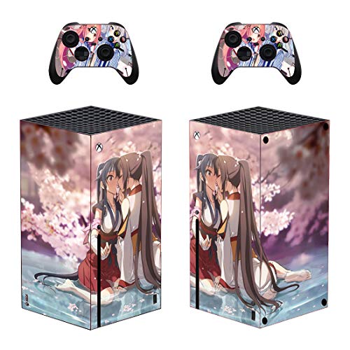 Kantai Collection Stickers Decals Skin for X-box-One-Series X, Cover Protector Wrap Durable Full Set Protection Faceplate Console by KAJAL MANI