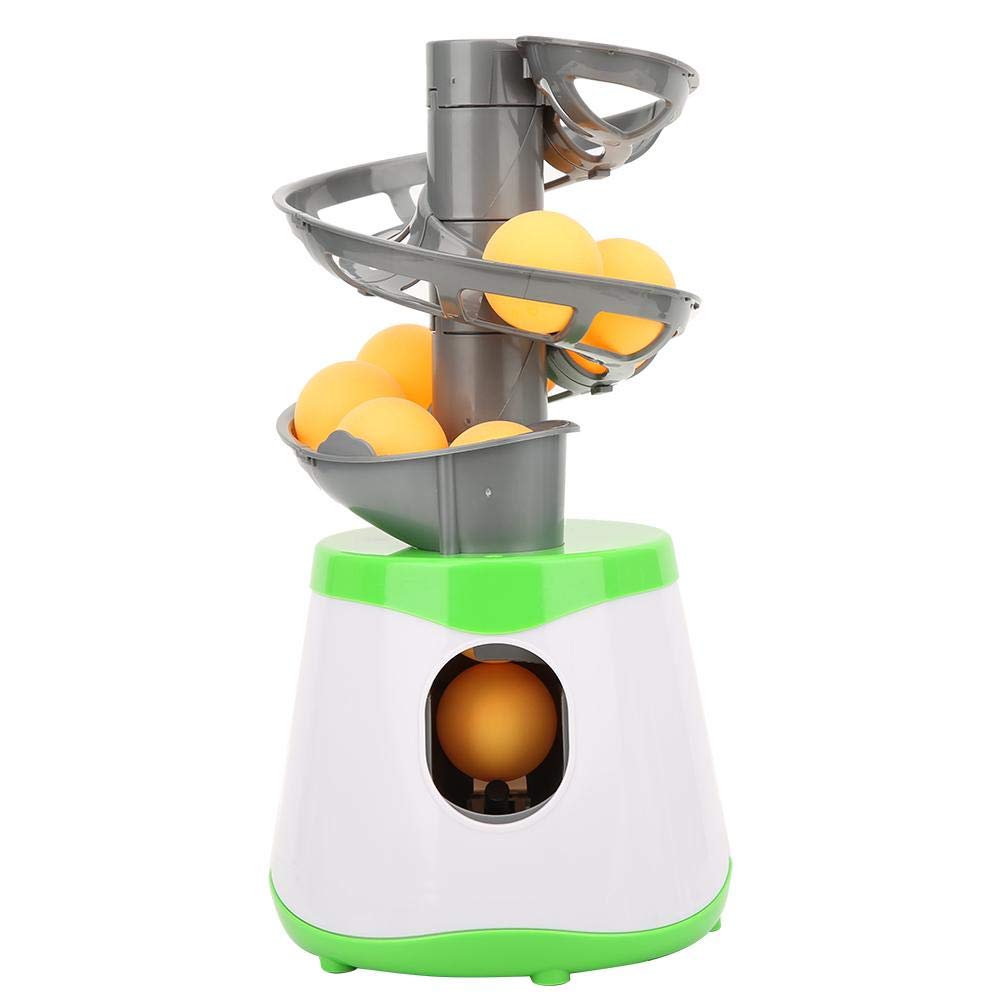 Kid Beginners Ping Pong Automatic Machine, 10 Balls Table Tennis Trainer Balls Launcher Training Machine Table Tennis Robot