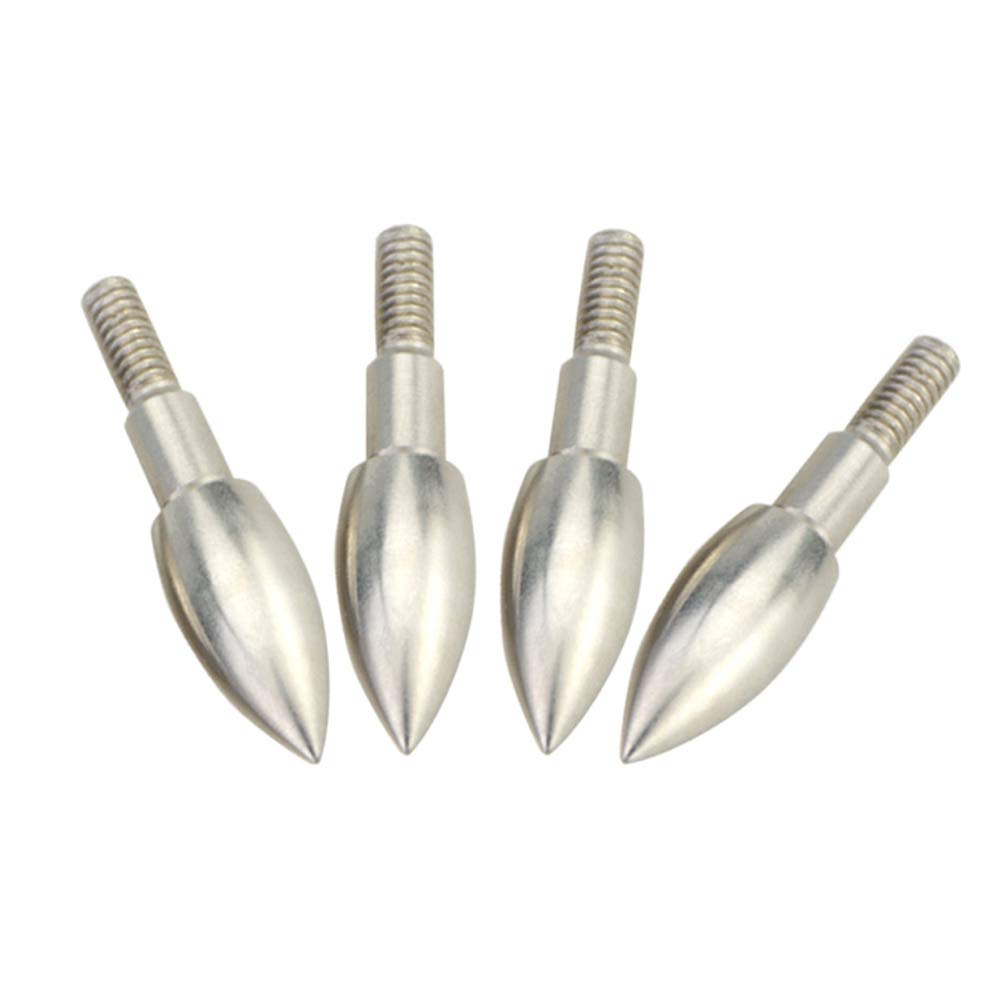 HNZMDY 12 Pcs Archery Arrow Field Points 100/150/200/250/300/350 Grain Bullet Points Screw in Broadheads (Black, 150 grain)