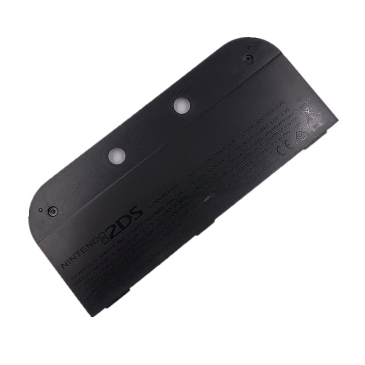 New Replacement Housing Shell Rear Cover Battery Back Cover Case for 2DS Game Console Black