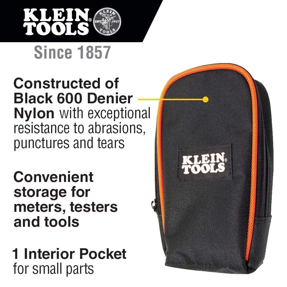 Klein Tools Digital Circuit Breaker Finder with GFCI Outlet Tester ET310 & Tools 69401 Multimeter Carrying Case