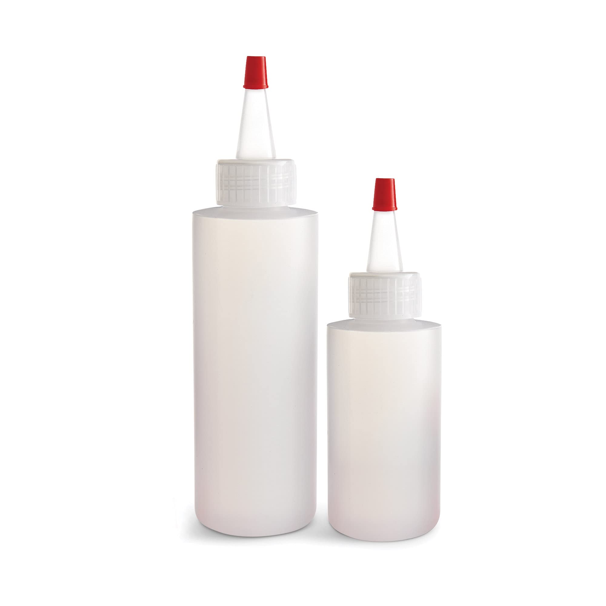 Mrs. Anderson's Baking Mini Squeeze Bottles with Caps, Clear, 2-Ounce and 4-Ounce, 2-Piece Set