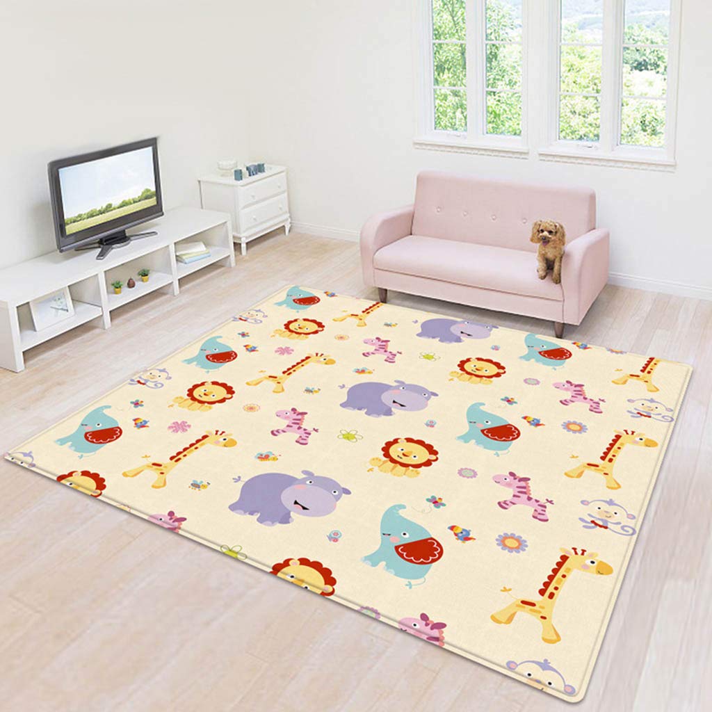 KANGMOON Play Mat, Folding Mat Baby Crawling Mat Kids Playmat Waterproof Non Toxic for Babies, Infants, Toddlers, 71"x59"x0.2'' - Non-Toxic,Cushioned,Reversible Double-Sided