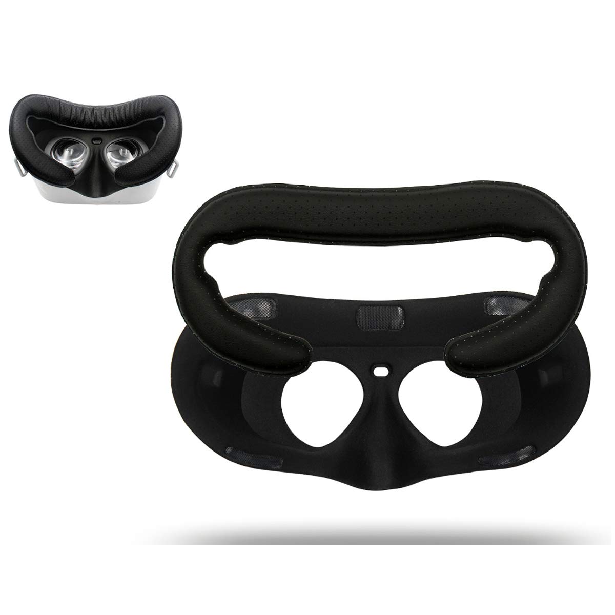 Hurricanes VR Face PU leather Breathable Cover Cotton Bottom Pad Replaceable for Oculus Go Headset VR Accessories