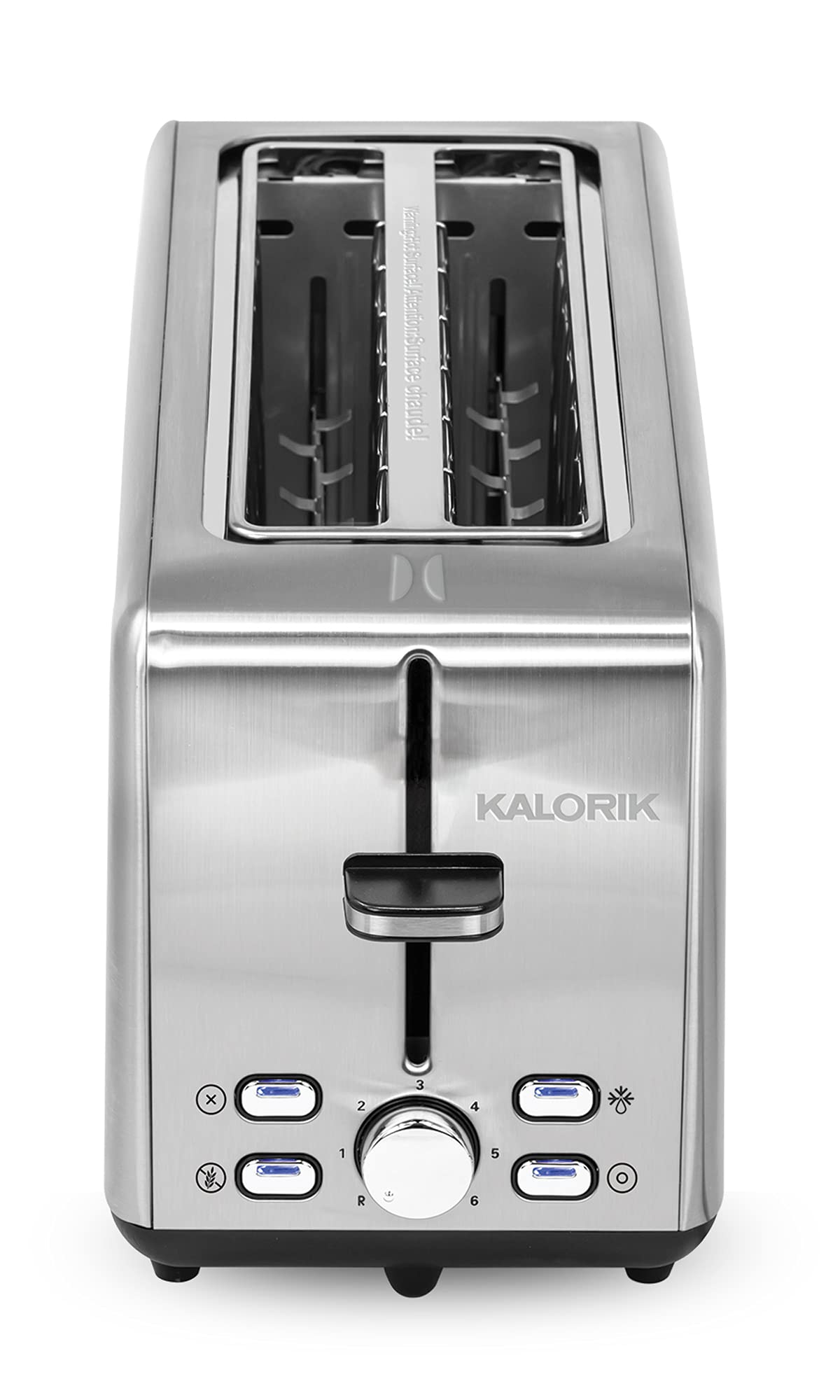 Kalorik 4-Slice Long-Slot Toaster, Stainless Steel
